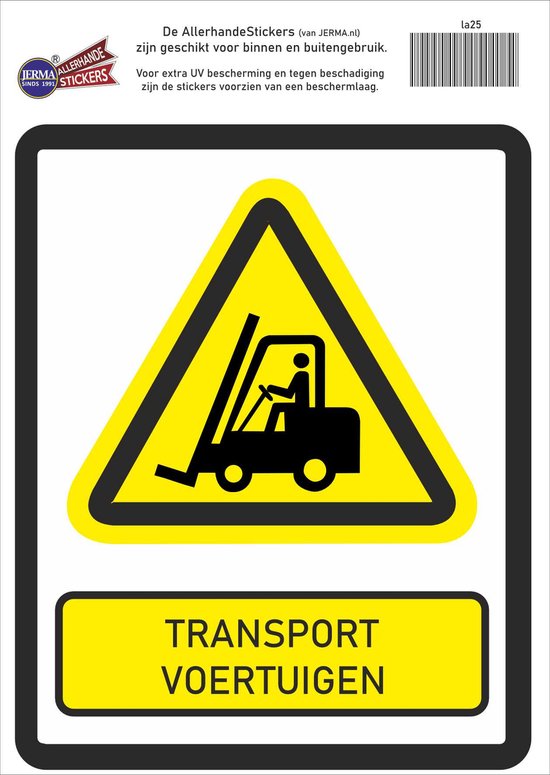 Heftruck waarschuwing sticker. | bol
