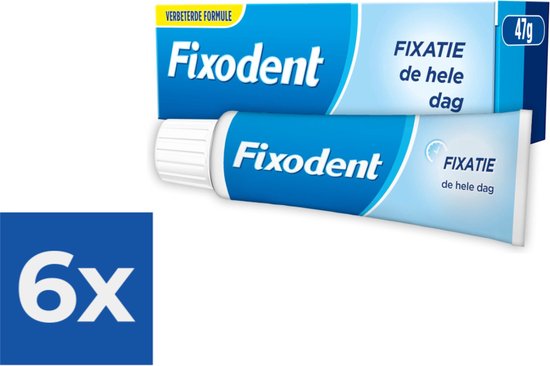 Fixodent Kleefpasta Fresh 47 gr - Voordeelverpakking 6 stuks | bol