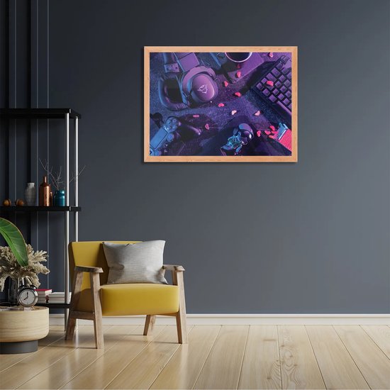 Poster Gaming Set Rectangle Horizontal Avec Cadre XL (70 X 50 CM ...