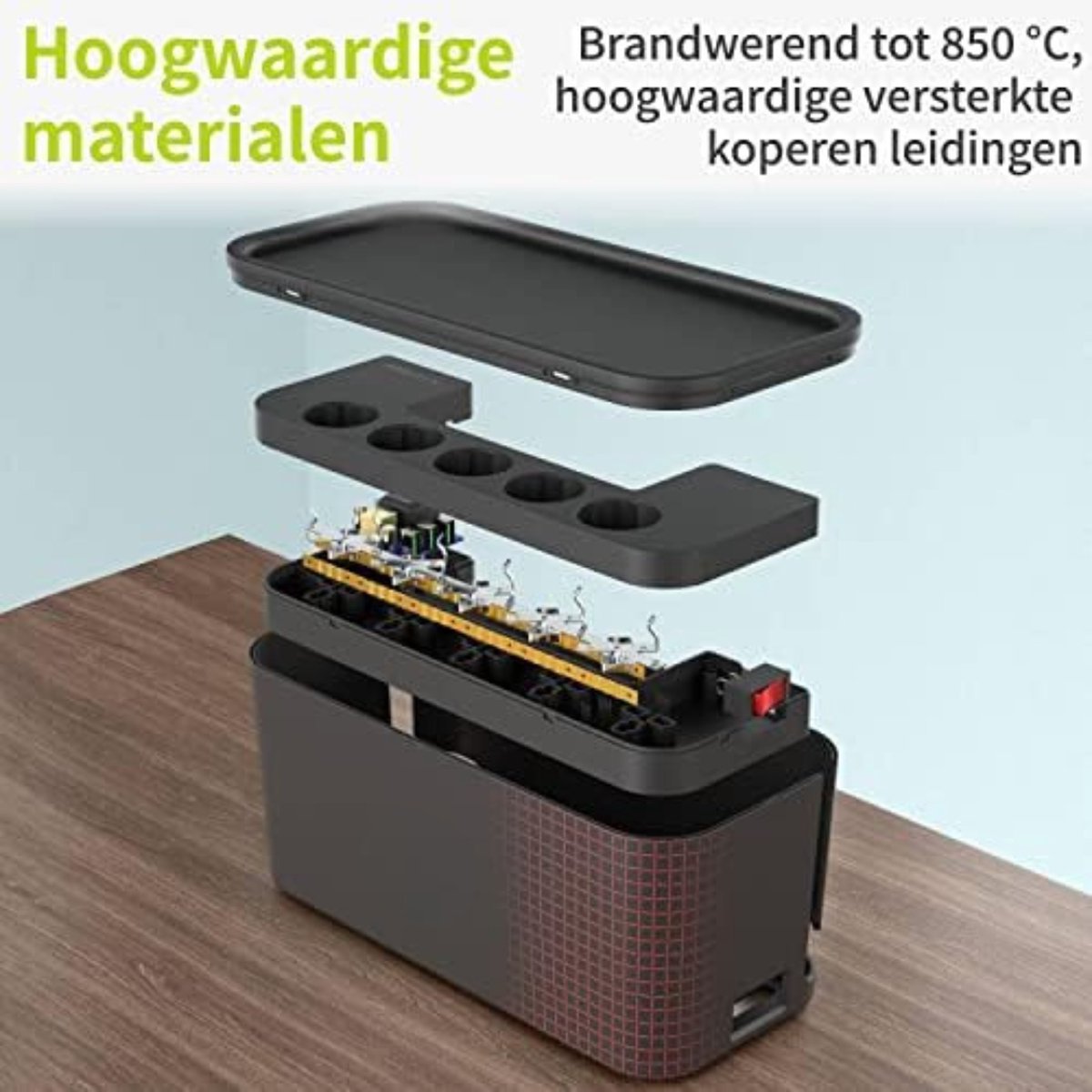 Kabel Opbergbox - Kabel Opbergdoos - Opbergbox Stekkerdoos - Zwart | bol