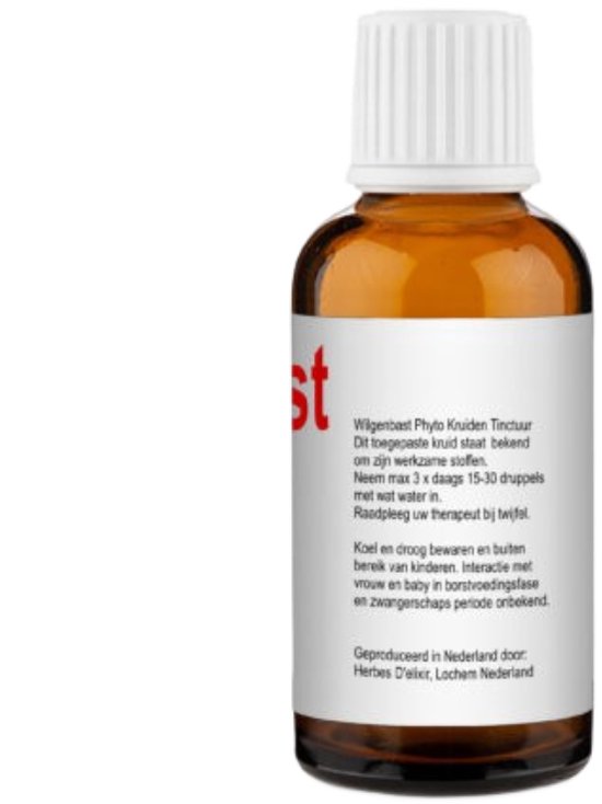 Herbes D'elixir Wilgenbast Tinctuur - 100 ml - 1 Stuk - Goed voor de ...