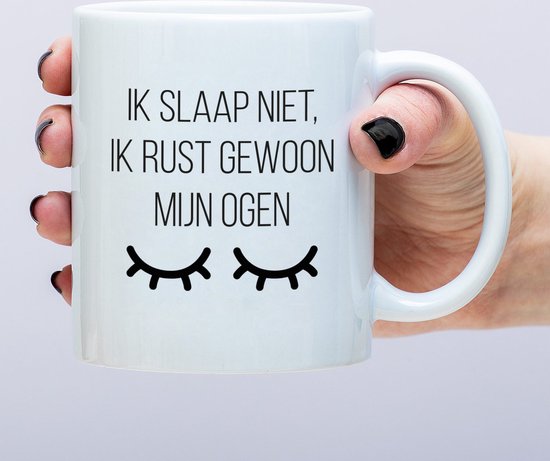 Ditverzinjeniet.nl Mok Ik Slaap Niet, Ik Rust Gewoon Mijn Ogen | bol