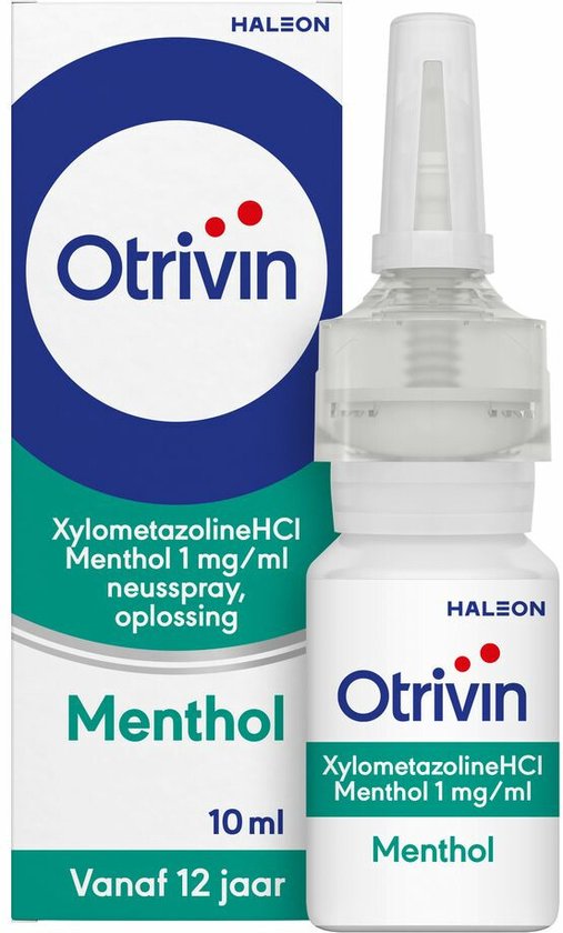 Otrivin Neusspray Xylometazoline Menthol 1.0mg/ml - 2 x 10ml | bol