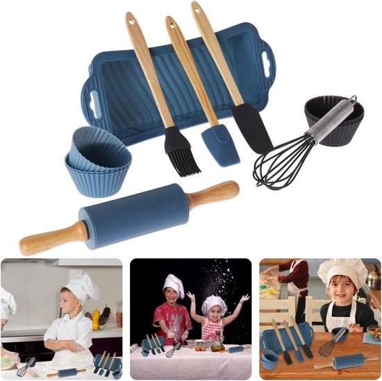 Cheqo® Kinder Bakset - 12-Delige Set - Bakset voor kinderen met Cupcake ...