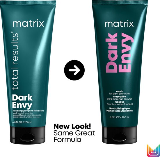 Matrix Dark Envy Mask – Neutraliserend haarmasker voor bruin haar met ...