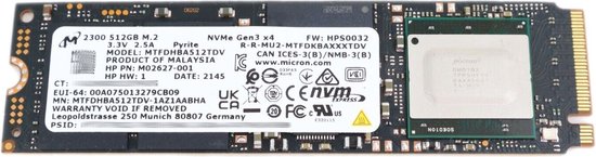 Micron 512GB M.2 PCIe NVMe GEN3 X4 SSD (Micron 2300) MMN: MTFDHBA512TDV ...