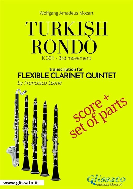 Turkish Rondò - Flexible Clarinet Quintet score & parts (ebook ...
