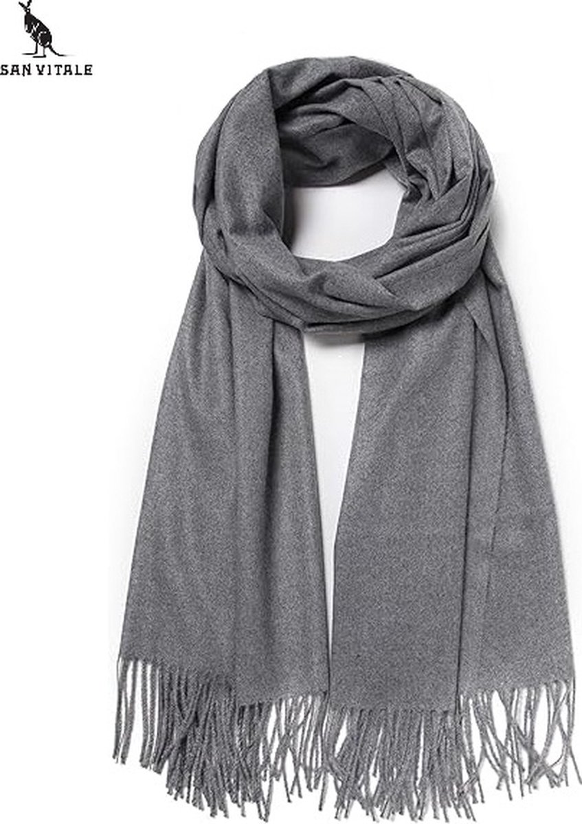 San Vitale® - Luxe Sjaal - Pashmina Shawl - Cashmere/Kasjmier Mix ...