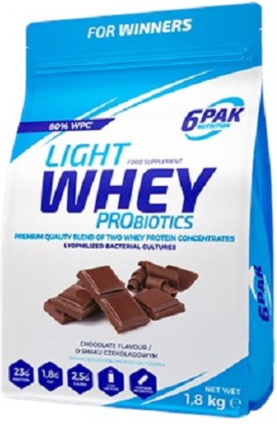 6pak - Light Whey Probiotics - Protein poeder - powder 1,8kg | bol