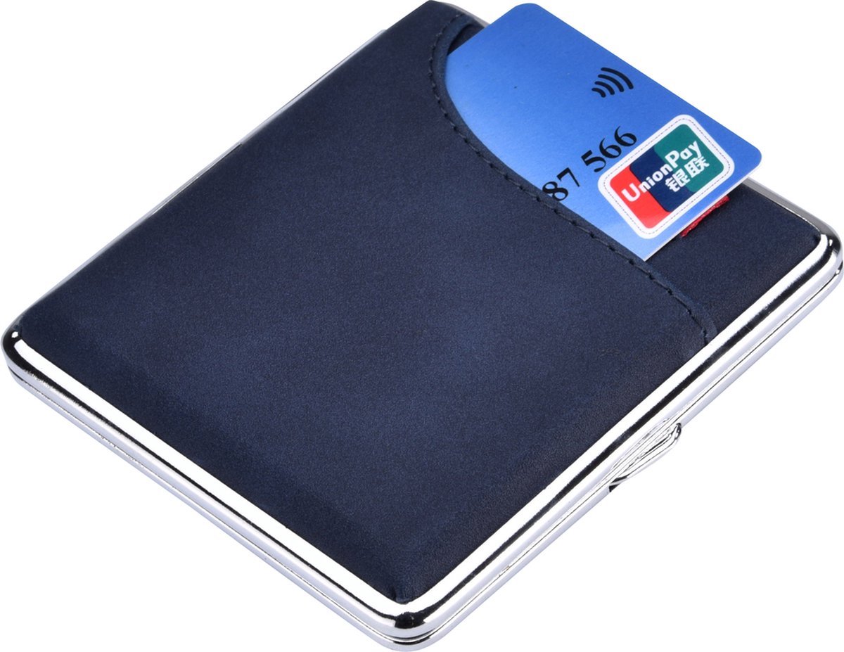 Boîte à cigarettes Anthracite avec porte-cartes - 20 Cigarettes ...