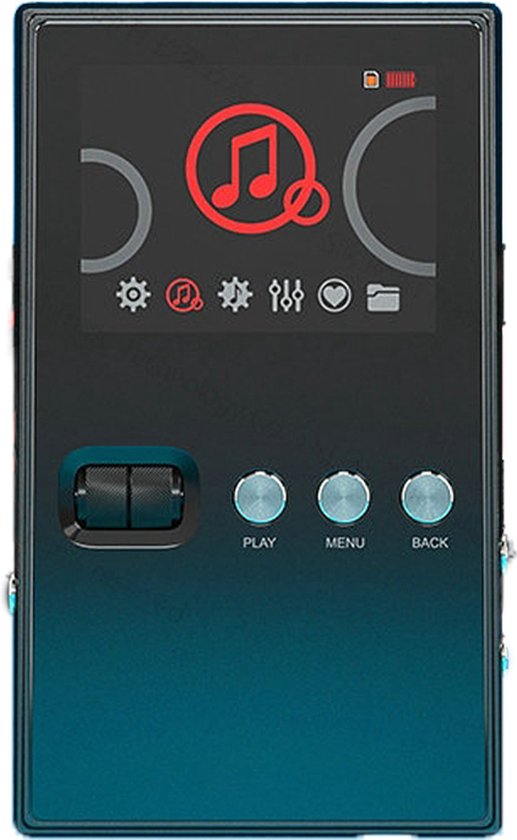 MP3 Speler Hifi 64GB - 2.0'' TFT Display - Professionele mp3 speler - C1 - Zwart | bol