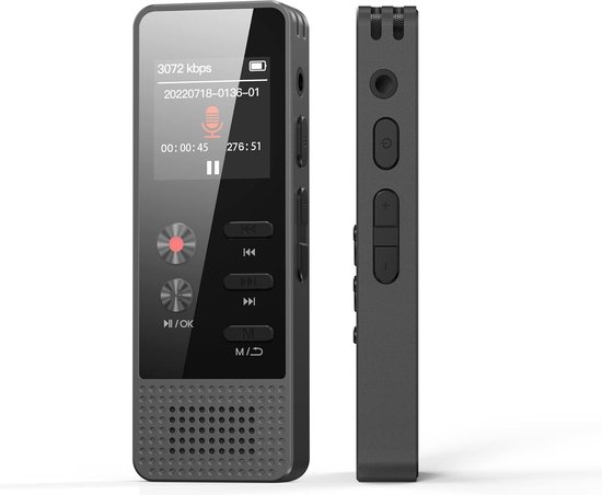 Draadloze Dictafoon Recorder met Bluetooth - Spraakactivering - Hoge ...
