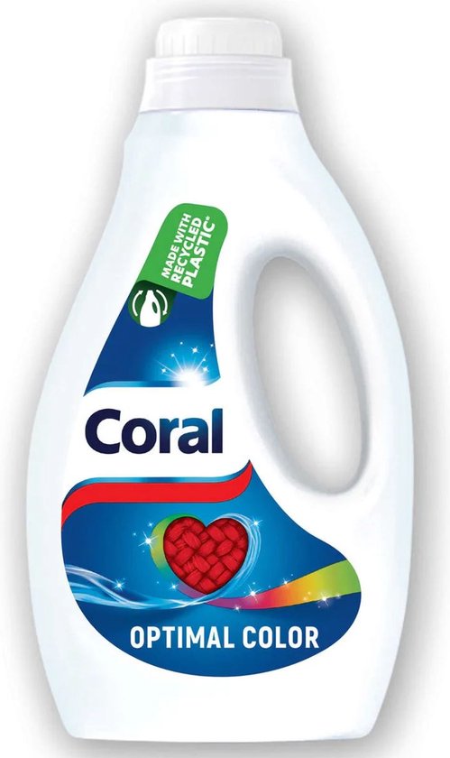 Coral Optimal Color Vloeibaar Wasmiddel - 3 x 1,25 l (78 wasbeurten) | bol