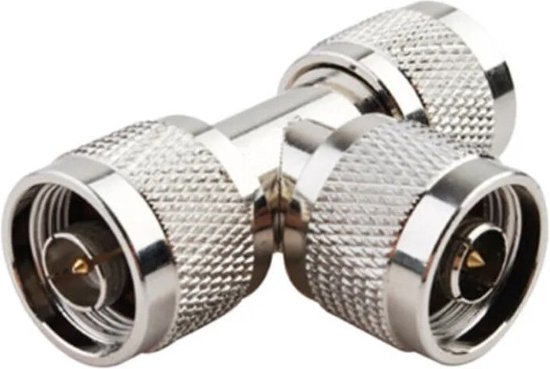 N (m) - 2x N (m) T-adapter - 50 Ohm | bol