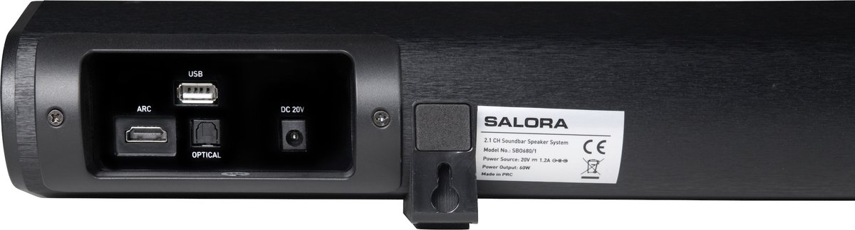 Salora SOUNDBAR680 - Soundbar - Box - Speaker - Zwart | bol