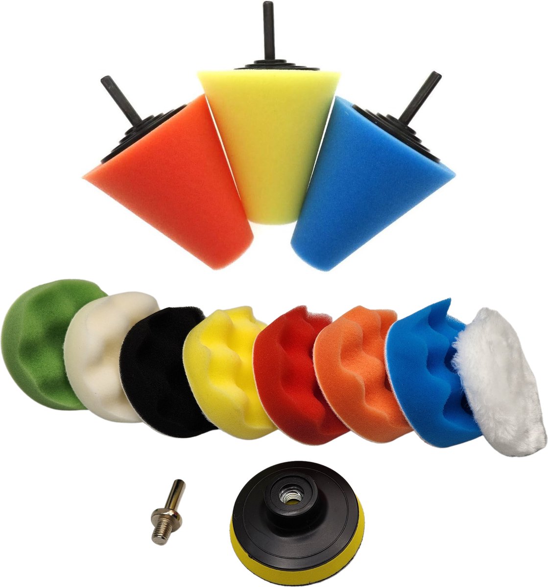 LB Tools polijstset 13 delig met polijstpad en polijstcone voor ...