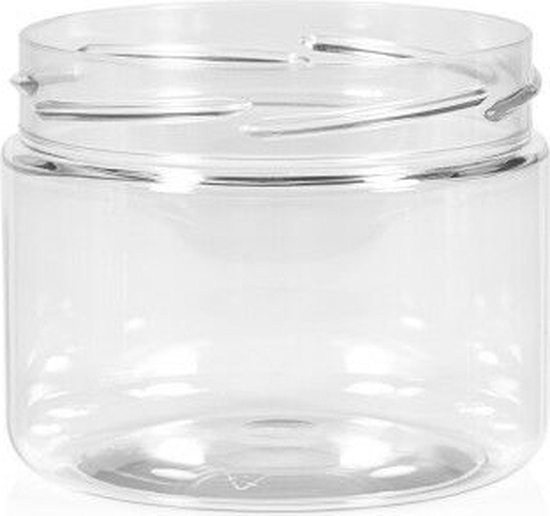 6x Ronde Pot 250ml met Schroefdeksel - Plastic Potjes met Deksel ...