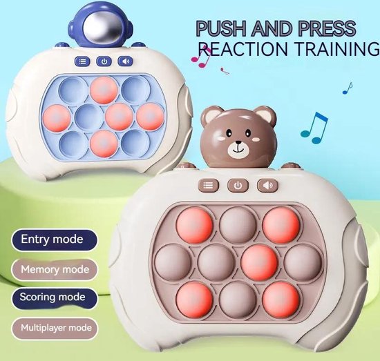 Pop it | Controler | Push game | Anti stress | Montessori | Roze ...