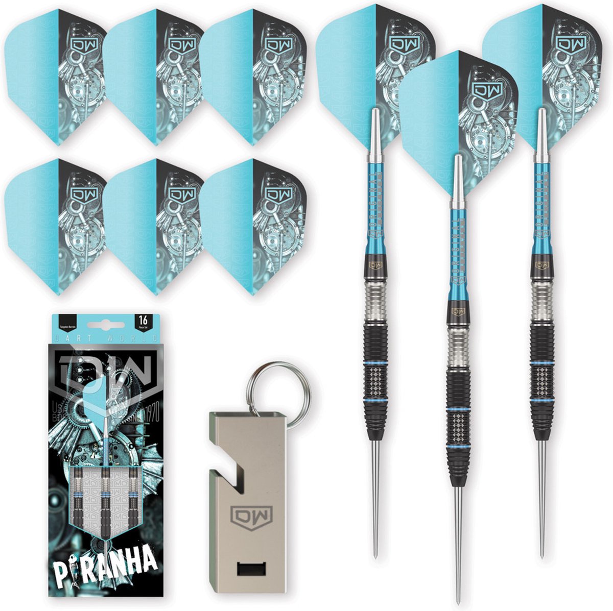 DW Piranha 02 90% - Dartpijlen - 22 Gram | bol DW Piranha 02 90% - Dartpijlen - 22 Gram | bol