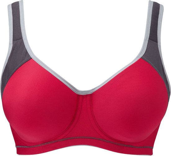Freya Sonic Rood - Voorgevormde sport bh - 80D | bol