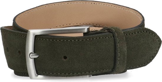 Manfield - Heren - Groene suède riem - Maat 85 | bol.
