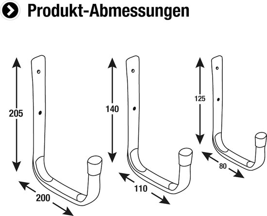 muurhaken assortiment, verzinkt, 6 stuks, DY31000 | bol