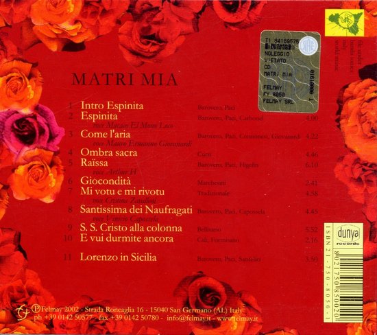Banda Ionica - Matri Mia (CD), Banda Ionica | Muziek | bol