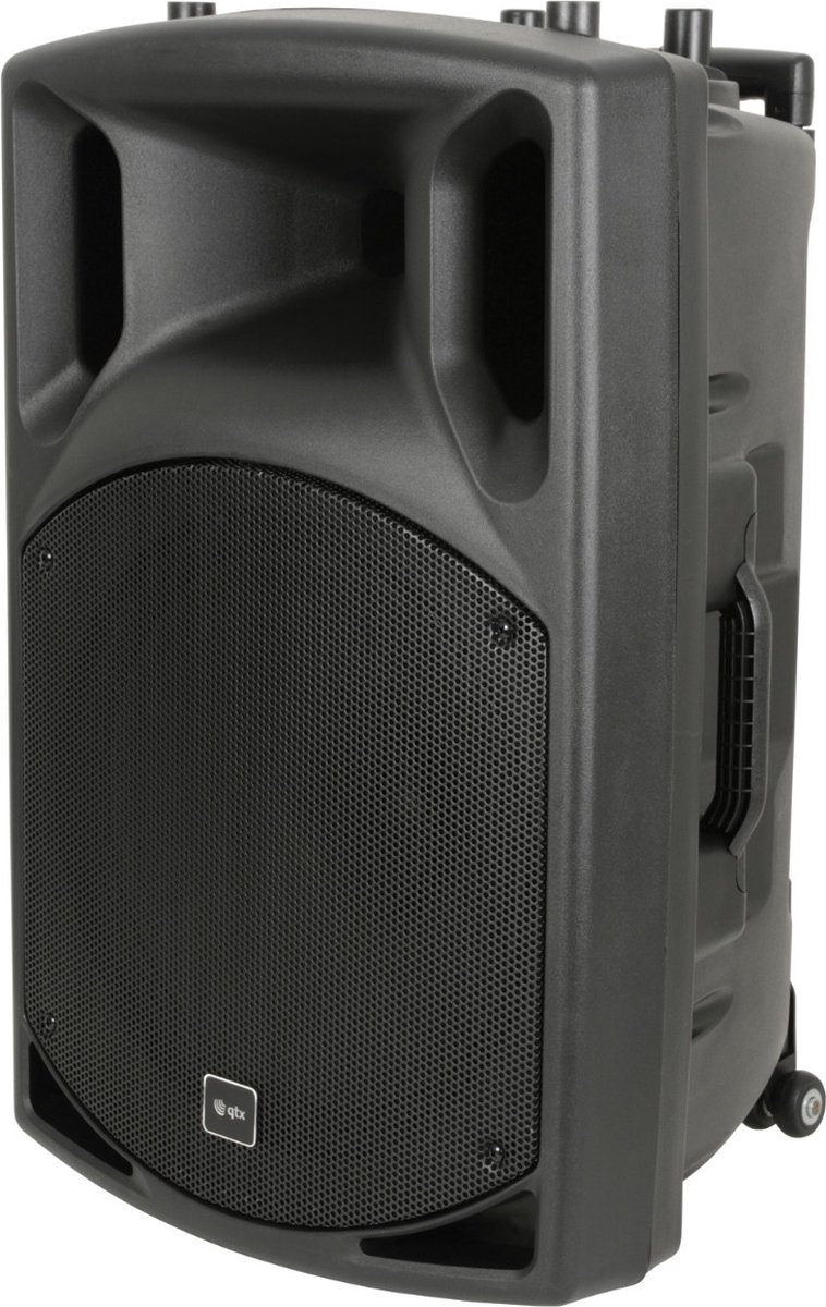 Qtx QX15PA-plus Mobiele Bluetooth PA Luidspreker Box Accu Trolley USB ...