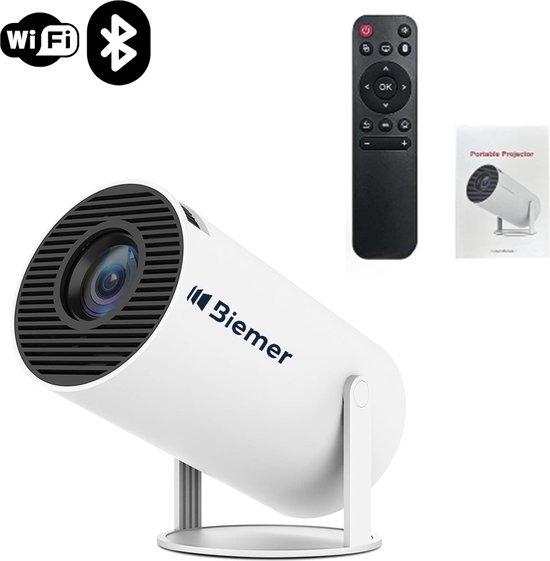 Biemer® 180° Graden Draagbare Projector/Beamer met WiFi | bol