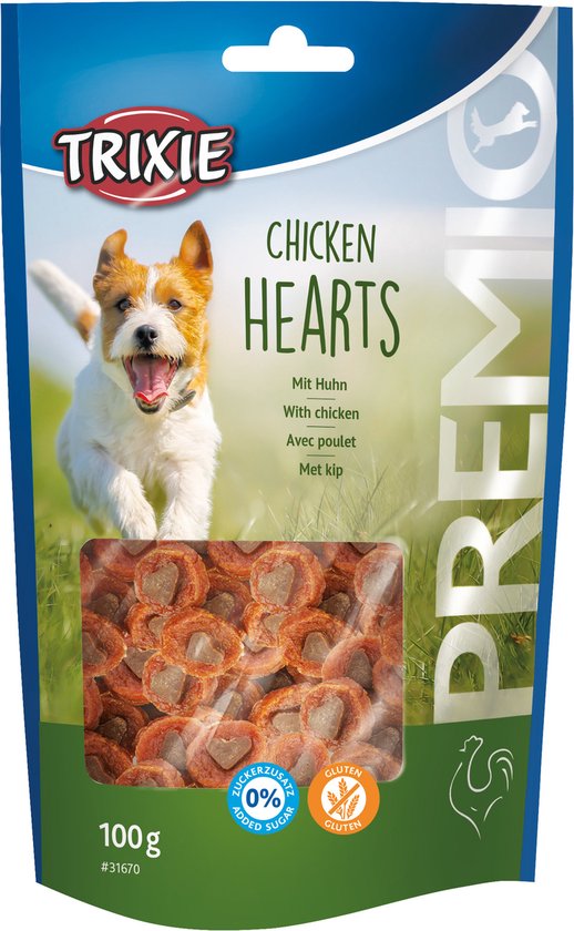 Trixie Premio Honden Kip Hartjes 100 GR | bol