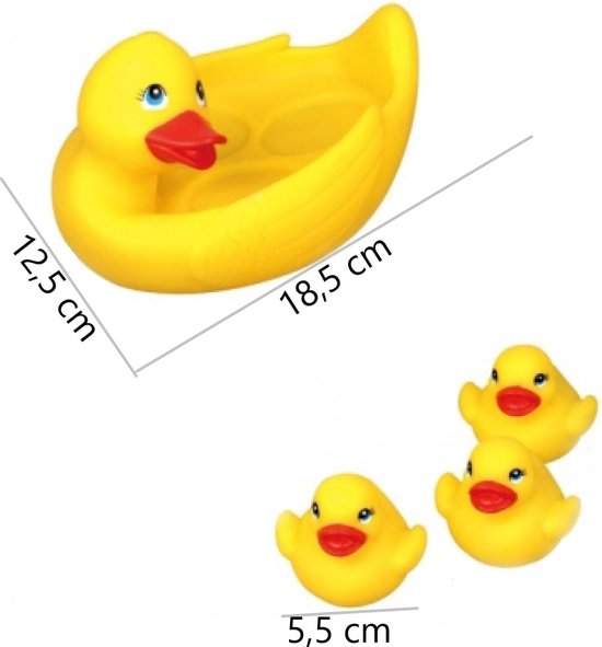 Mega Creative - Badeenden Set - 4 stuks - Bad plezier | bol