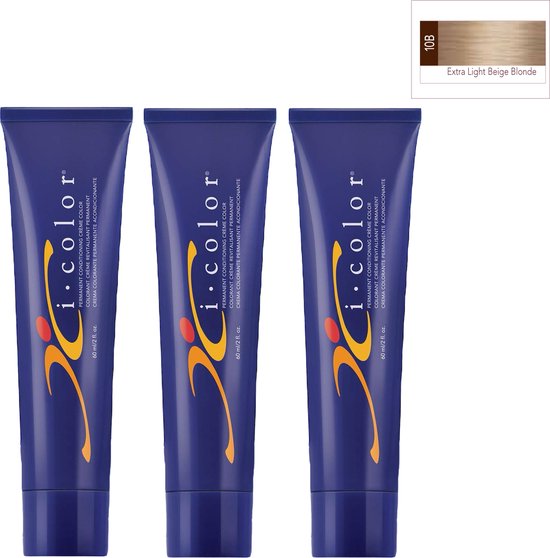ISO i color Permanent Conditioning Crème Color 60ml 10B (10.8) Extra ...