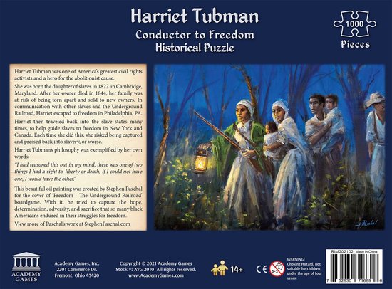 Harriet Tubman Puzzel 1000 Stukjes - Academy Games | bol