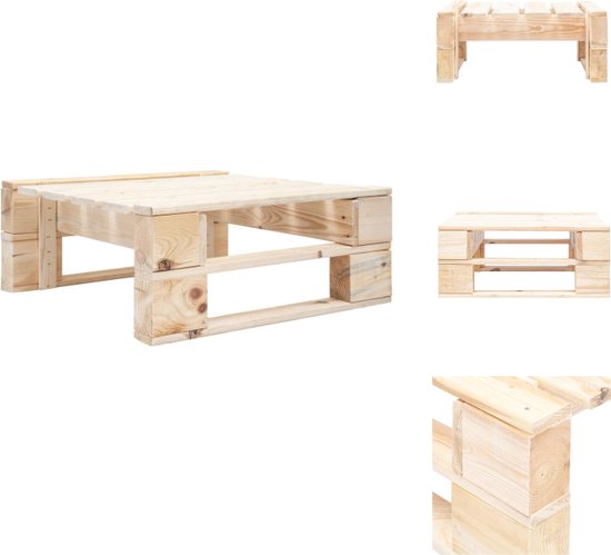 vidaXL Poef - Poefs - Poefen - Pallet Poef - Tuinhocker pallet hout | bol
