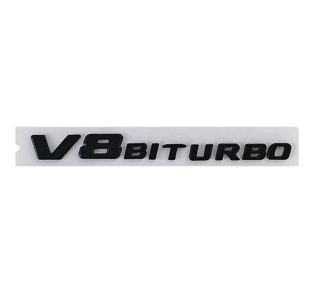 V8 BITURBO Logo Embleem Side Fender - Glans Zwart Sticker | bol