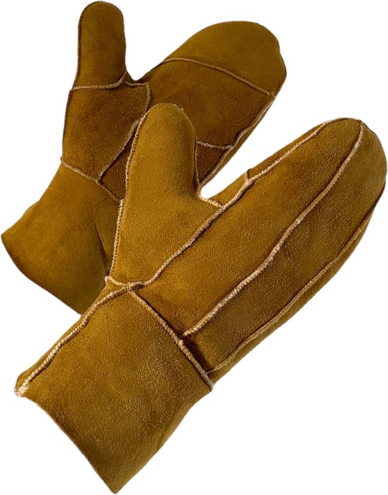 Lammy Wanten voor Dames - Suede leren wanten - Wanten warm gevoerd met ...