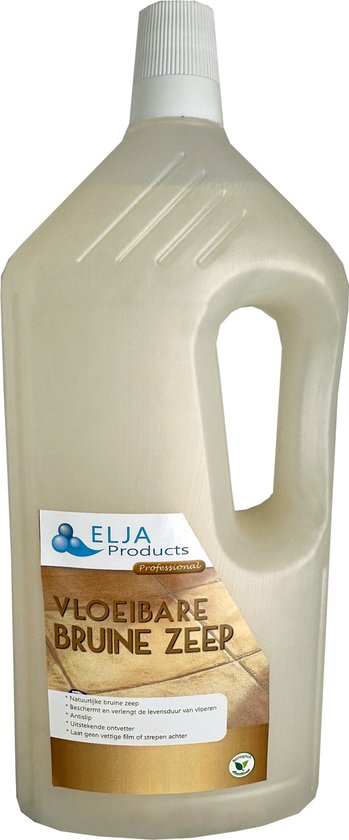 Elja vloeibare bruine zeep | 2L | Milieuvriendelijk | Natuurzeep | bol