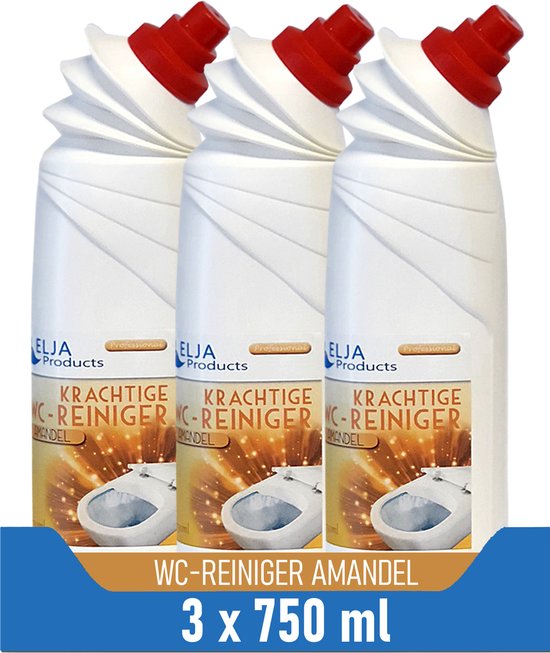 Voordeelverpakking 3 x 750ml | Elja Krachtige Toiletreiniger amandel | bol