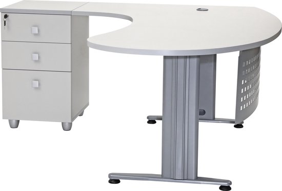 Furni24 Bureau Bureau de chef Bureau Table PC angulaire Table de Office ...