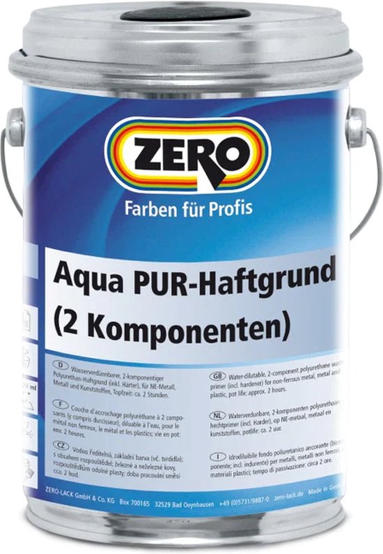 Zero Aqua PUR-Haftgrund | 2.5 liter | Wit | bol