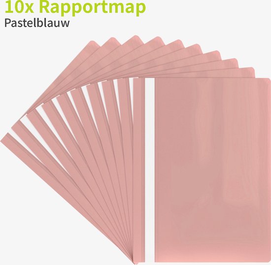 ACROPAQ - 10 x Documentenmap A4 - Transparant voorvak en gekleurd ...