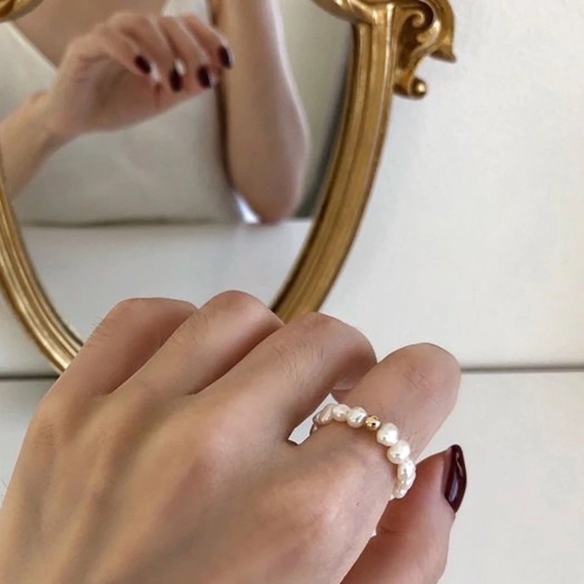 Soraro Parel Ring | 14K Goud | Goud | 16mm | Cadeau Voor Haar | Cadeau ...