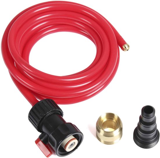 Afvoerontstopper slang met sproeier 2,5m blauw/geel | bol