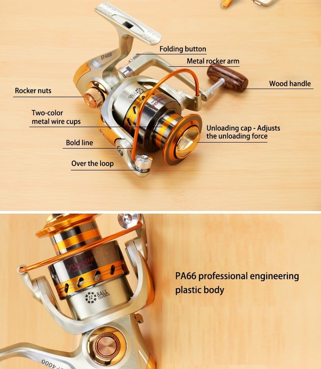 Telescopische luxe vishengel SET van Improducts - vis hengel is 210 cm ...