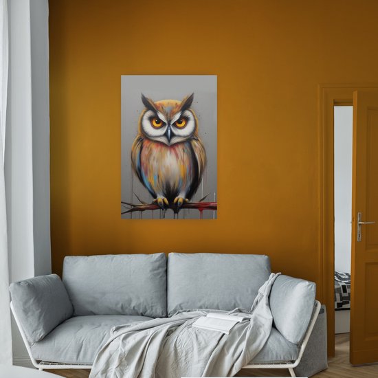 Uil banksy - Uil poster - Posters vogel - Poster slaapkamer ...