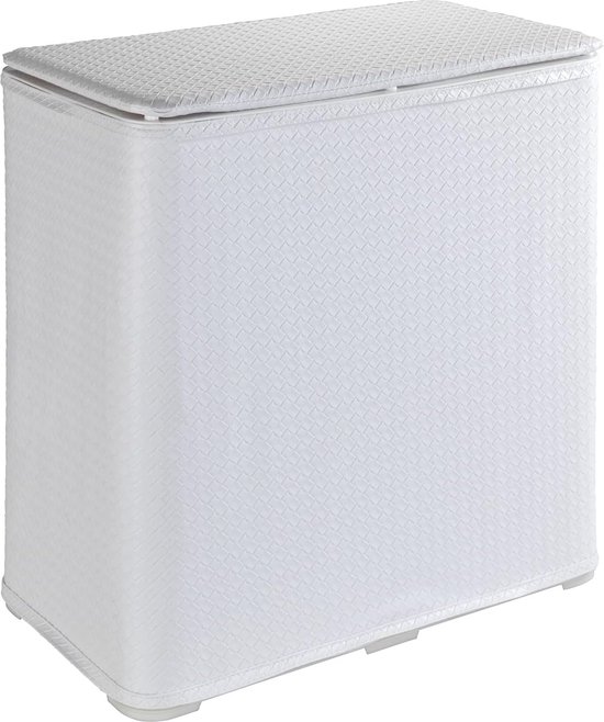 Wasmand Wanda - wasmand met deksel inhoud: 65 l, kunststof, 49 x 50 x ...