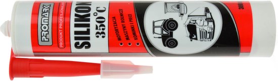 GEKO Hoge Temperatuur Siliconenkit - Weerbestendig - 300 ml - Rood | bol
