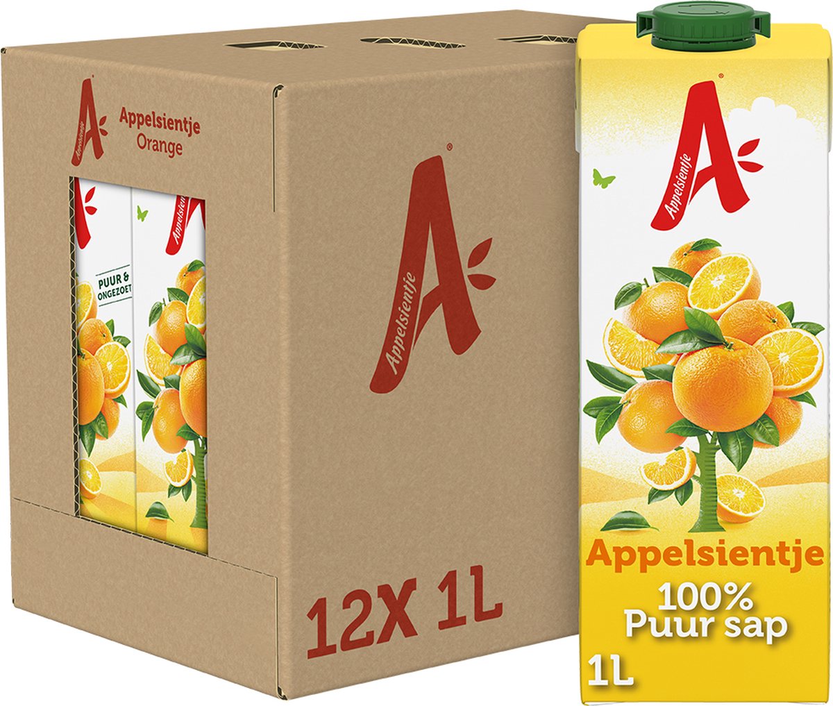Appelsientje Sinaasappelsap - 12 x 1L | bol