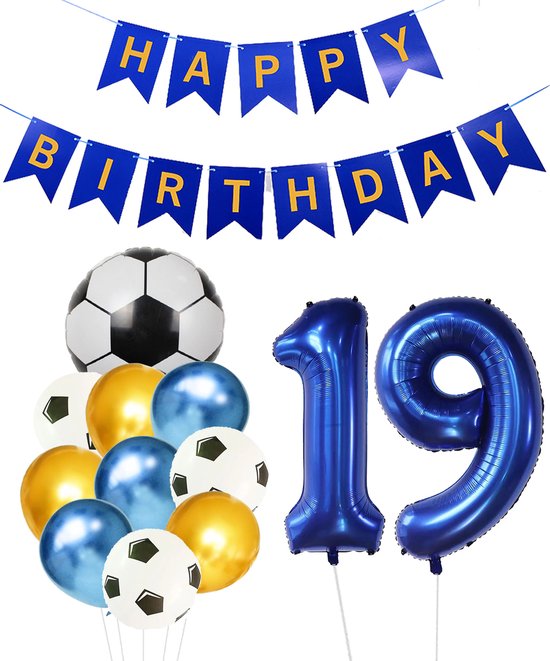 Cijfer Ballon 19 | Snoes Champions Voetbal Plus - Ballonnen Pakket ...