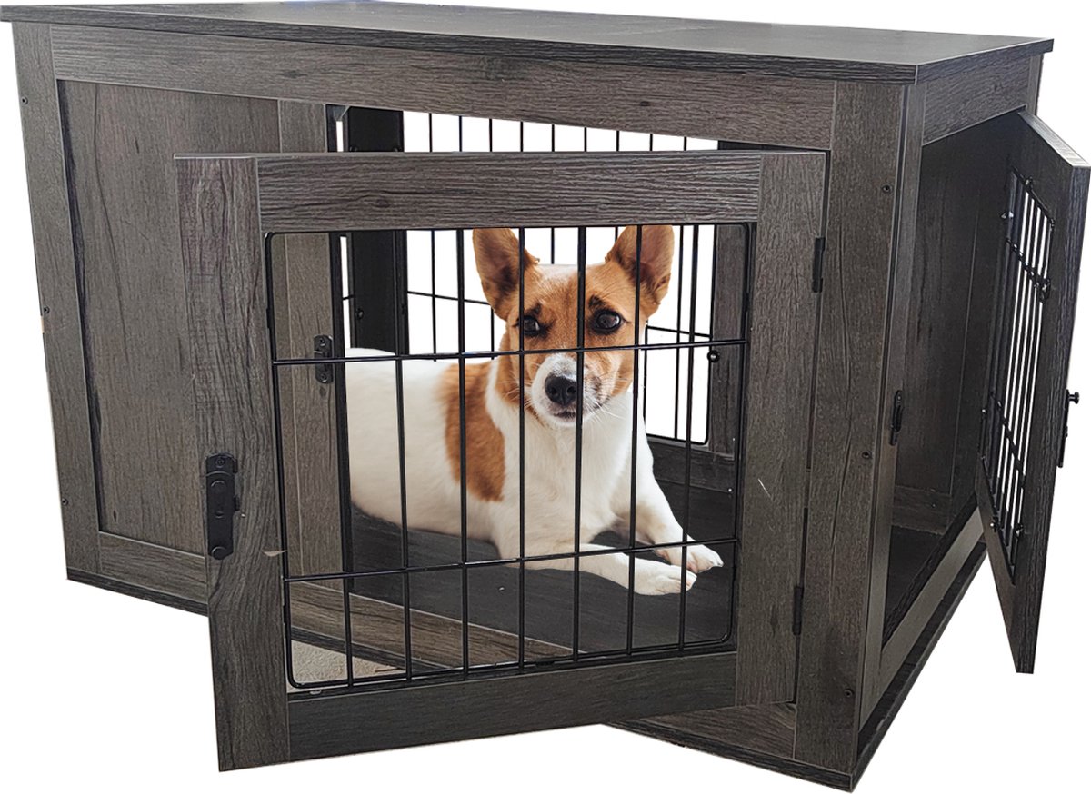 MaxxPet Houten Hondenbench - Hondenhuisje voor binnen - Hondenhok ...